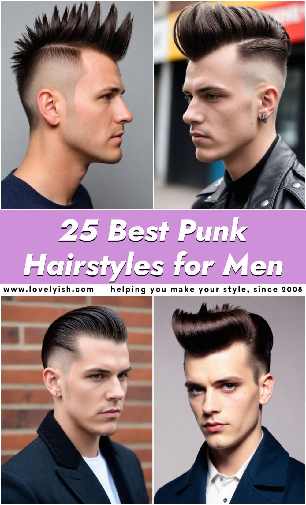 25 Modern Punk Hairstyles for Men 2024 – Lovelyish