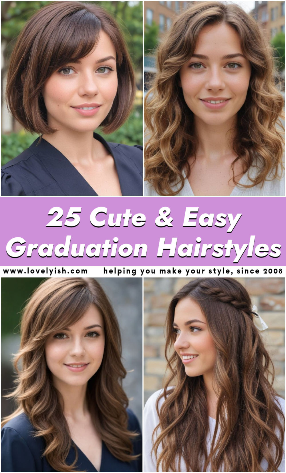 20 Graduation Hairstyles That Will Look Great with Cap