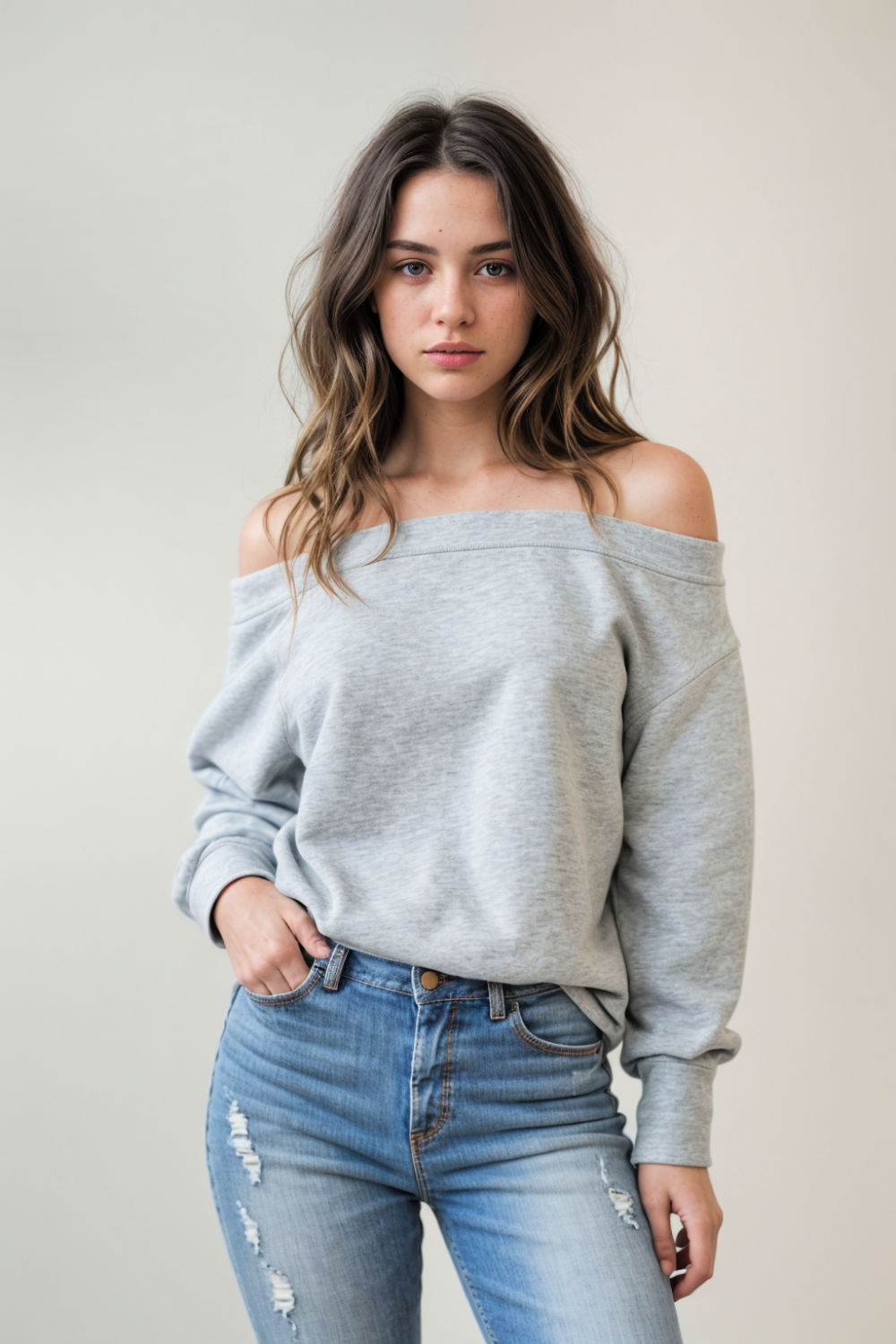 Surprising Women S Off The Shoulder Sweatshirt Images