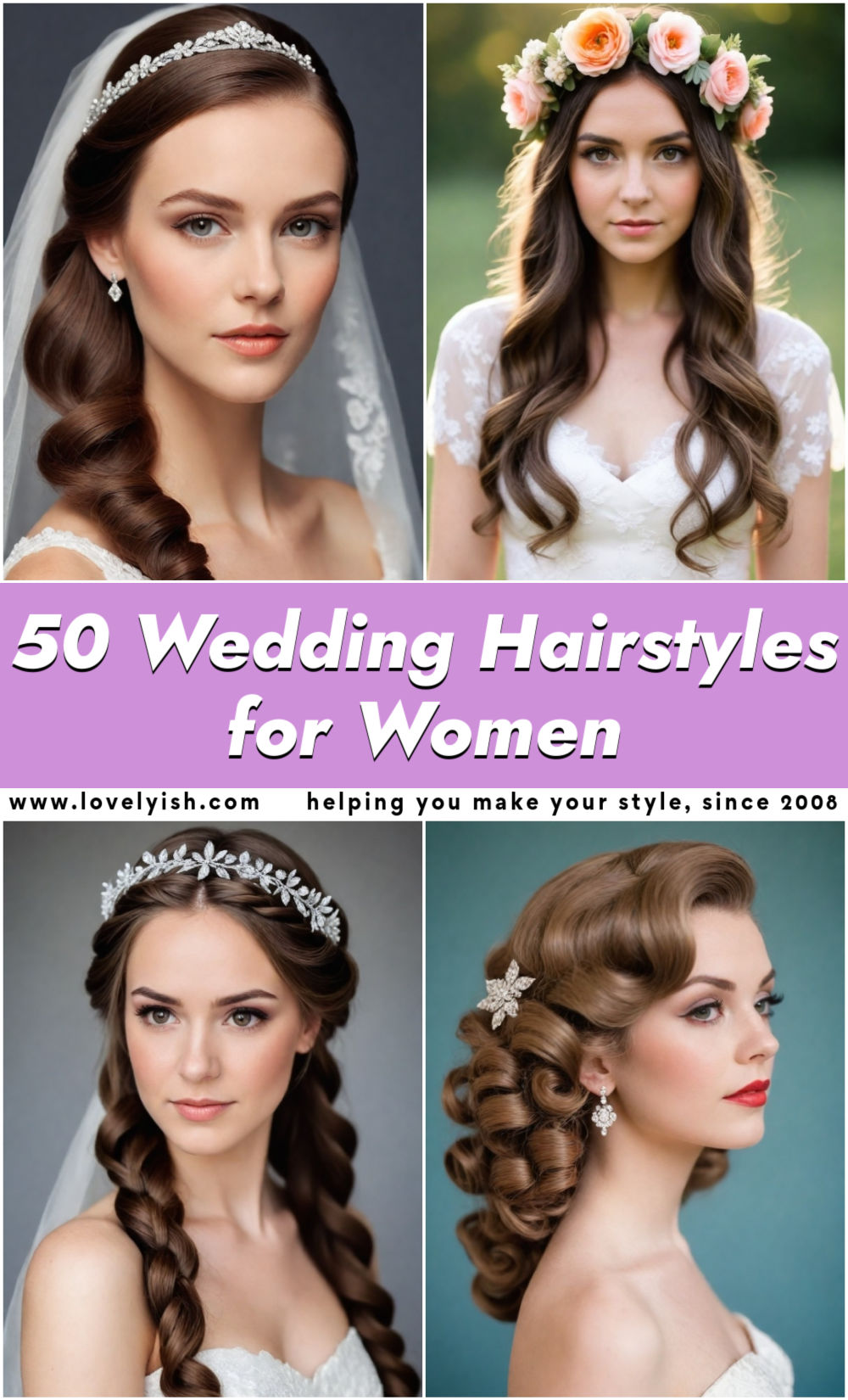 50 Dreamy Wedding Hairstyles for Brides (2024) – Lovelyish