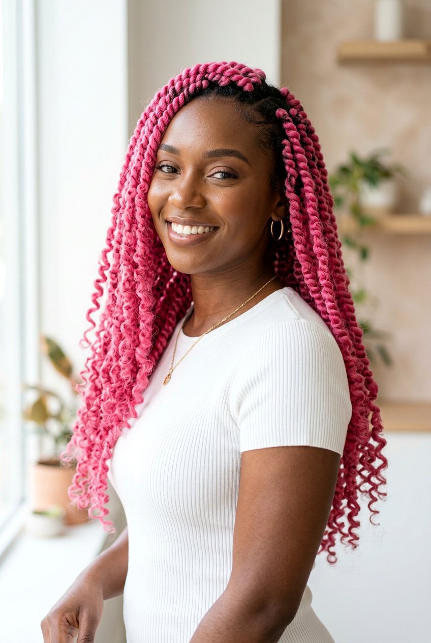 20 Striking Black Hairstyles With Color to Rock This Year – Lovelyish